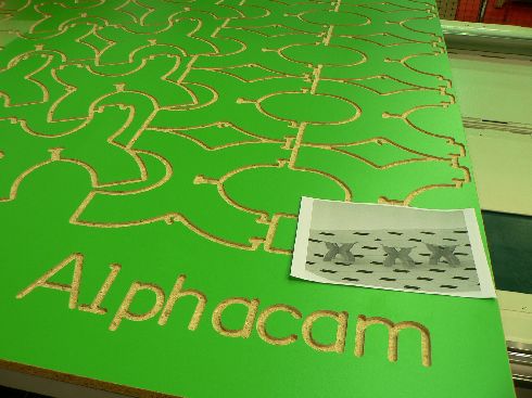 Nesting – Baza danych arkusza w Alphacam